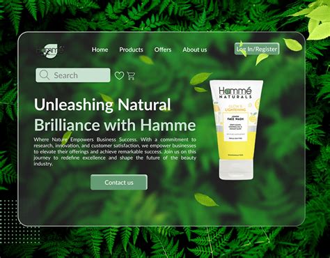 Ecommerce Website Design With Glass Morphism Effect On Behance