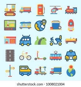 만화 자동차 트럭 잠수함 선박 비행기 스톡 벡터 로열티 프리 147484577