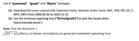 Use R Quantmod ¡graph And Fbasics Packages