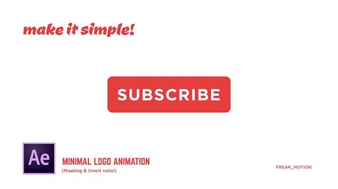 How To Make YouTube Subscribe Button After Effects Tutorial Free Template YouTube