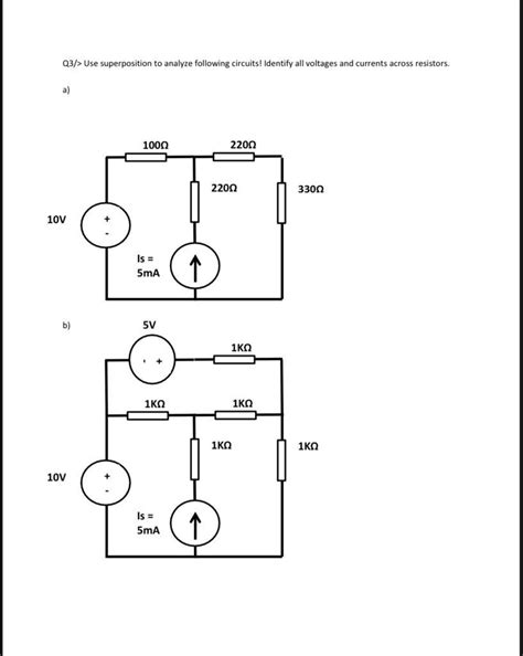 Solved Q1 Use Linearity For The Next Two Circuits To Find