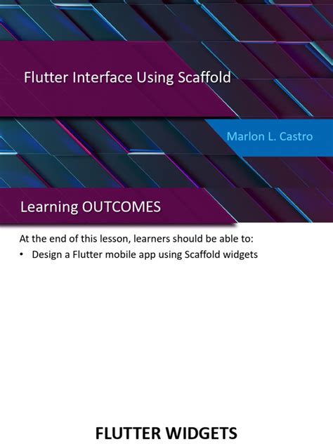 flutter user interface using scaffolds pdf mobile app icon