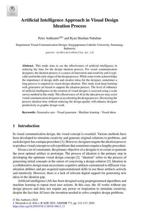 Pdf Artificial Intelligence Approach In Visual Design Ideation Process