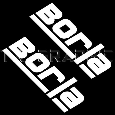 Decals For Borla Logo Exhaust Vinyl Sticker Muffler Header Induction