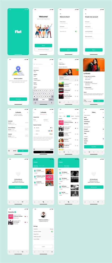 演艺活动门票app Ui界面设计 Fig素材 优社uther
