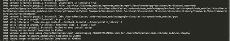 Installation Error Node Red Contrib Google Speech With Node Js Issue NGRP Node Red