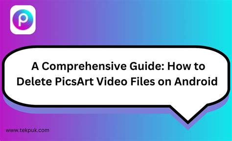 3 Simple Steps - How to delete picsart video files on android - Tekpuk - News , Reviews, Tips ...