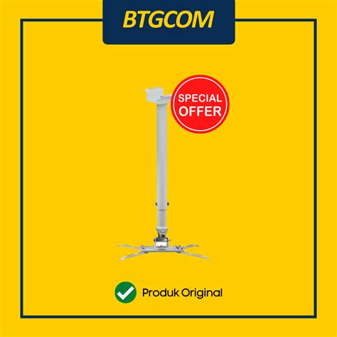 Bracket Projector Inforce Tube Bulat Universal White Btgcom