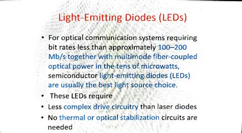 Compiler Design Unit 3 Light Emitting Diodes Leds For Optical