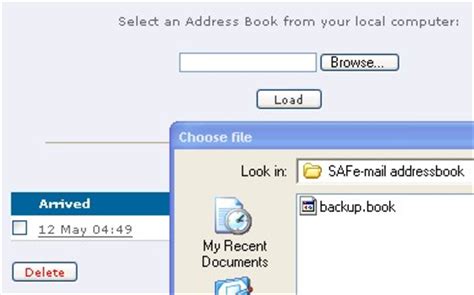 Addressbook Import Export Addressbooks