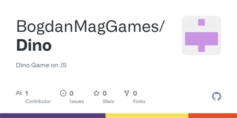 GitHub BogdanMagGames Dino Dino Game On JS