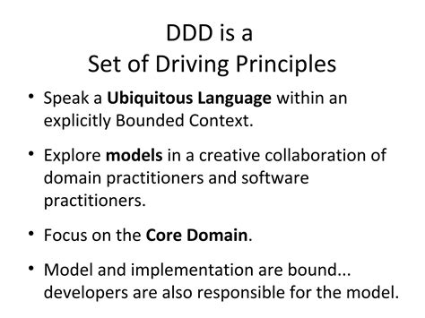 domain driven design ddd ppt computing technology and computing
