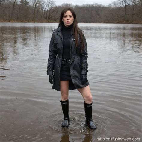 Muscular Woman In Black Boots Stable Diffusion Online