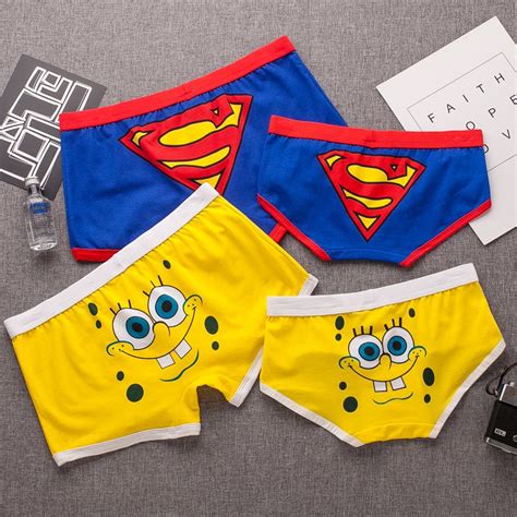 Superman Cotton Mens Boxer Shorts Totoro Cute Cartoon Sex Couples
