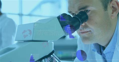 Image Of Statistics Recording And Data Processing Over Scientist