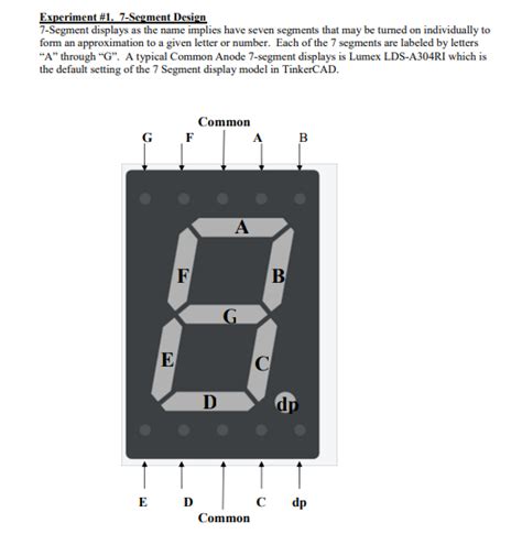 Experiment Segment Desien Segment Displays As Chegg Com