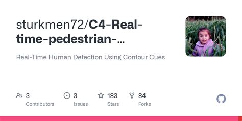 GitHub Sturkmen C Real Time Pedestrian Detection Real Time Human Detection Using Contour Cues