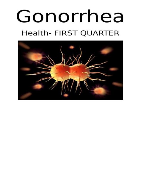 Gonorrhea Sexually Transmitted Infection Safe Sex