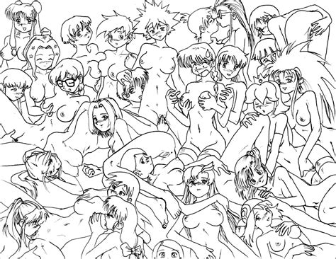 Rule 34 26girls 6 Girls Ai Yori Aoshi Azumanga Daiou Black And White Bow Bulma Briefs