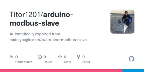 Github Titor Arduino Modbus Slave Automatically Exported From Code Google P Arduino