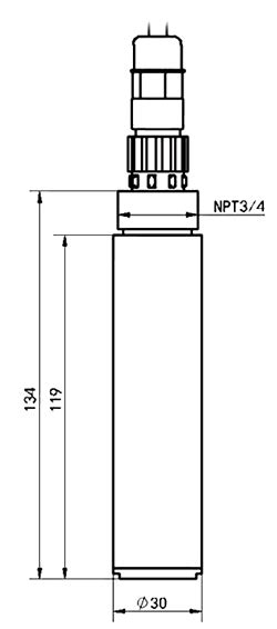 Chlorophyll Sensor For Water Quality 0~400ug L