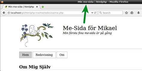 skapa en webbsida med html css och php steg 2 dbwebb