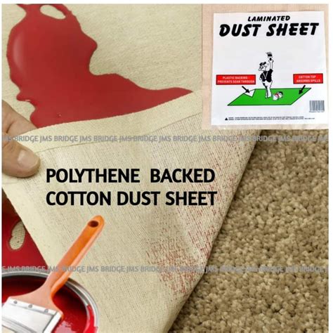 poly backed dust sheets jms bridge