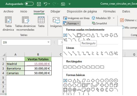 Cómo crear vínculos en Excel Excelyfinanzas com