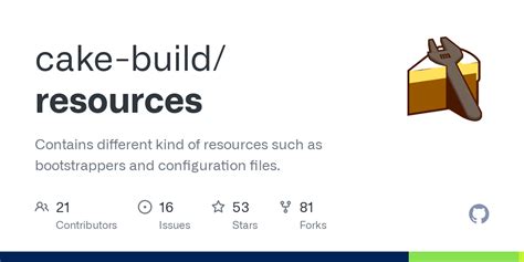 GitHub Cake Build Resources Contains Different Kind Of Resources Such As Bootstrappers And