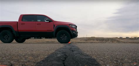 shelby gt500 races the tfl ram trx result is not what you would expect