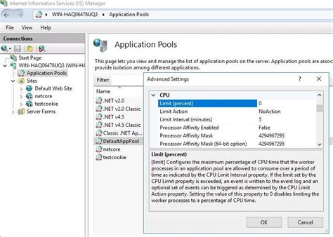 Use Specific Processors In Iis Processor Affinity