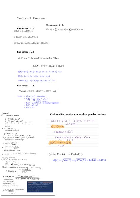 Cheat Sheet Intro To Calculus Chapter Theorems Theorem Theorem Theorem