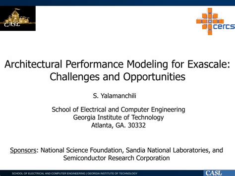 Pdf Architectural Performance Modeling For Exascale