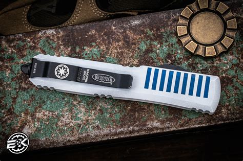 Preowned Microtech Ultratech Clone Trooper Otf Automatic Knife 3 4 Dagger 122 1co