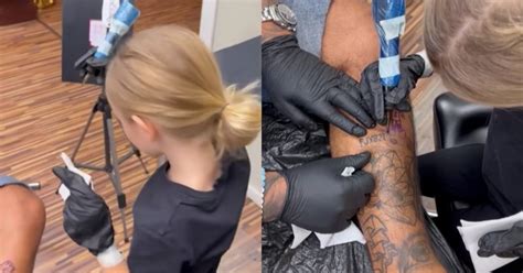 Video Se Deja Tatuar Por Su Hijo De A Os Y Este Fue El Inesperado Resultado