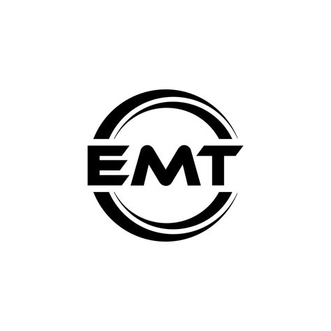 Emt Letter Logo Design In Illustration Vector Logo Calligraphy