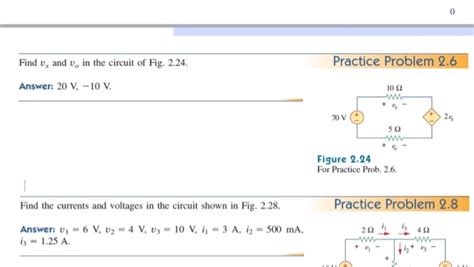 solved 0 find and vo in the circuit of fig 2 24 practice