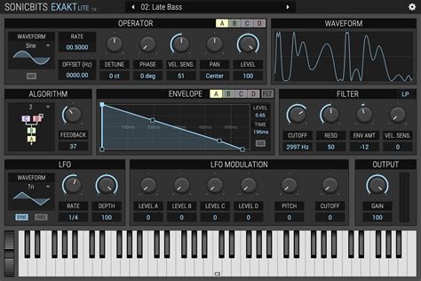sonicbits exakt lite free synth vst with 32 free vst presets