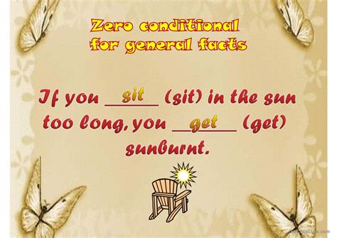 CONDITIONALS Zero General Grammar English ESL Powerpoints