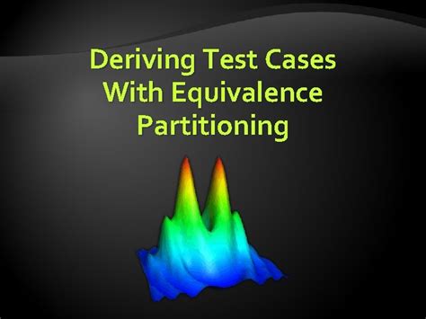 Equivalence Partitioning Testing By Splitting Data Into Equivalence