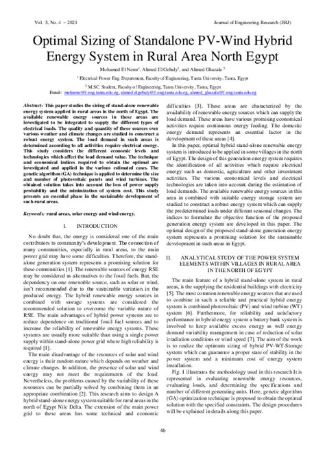pdf optimal sizing of standalone pv wind hybrid energy system in