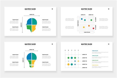 Matrix Infographics Templates Powerpointx Slides Keynote Powerpoint