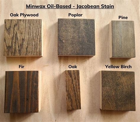 Minwax Jacobean Stain Color Overview Making Manzanita
