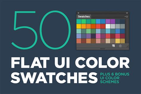 50 Flat Ui Color Swatches ~ Palettes ~ Creative Market