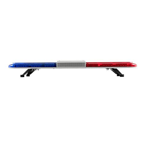 New Design Red Blue LED Warning Strobe Flash Full Size Lightbar With Siren And Speaker China