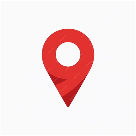 Premium Vector Red Location Pin Icon For Maps And Navigation Applications Triangular Design