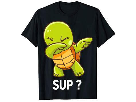 Turtle Dabbing T Shirt Design Graphic By N Creation · Creative Fabrica