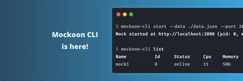Mockoon Cli Is Now Available