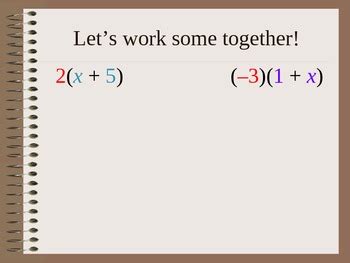 Simplifying Algebraic Expressions PowerPoint By SpiffyTiffyLovesTeaching