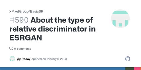 about the type of relative discriminator in esrgan · issue 590